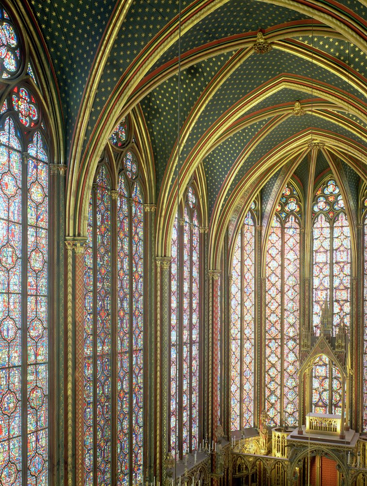 Interior of the Upper Chapel Looking East, Begun 1239-43