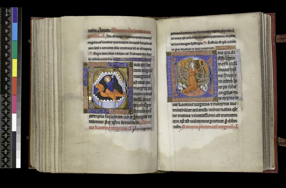 Suffrage to St Margaret and Suffrage to St. Catherine, from the Psalter ...