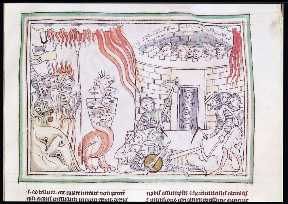The Celestial Fire Destroying the Army of Satan, scene from the Apocalypse