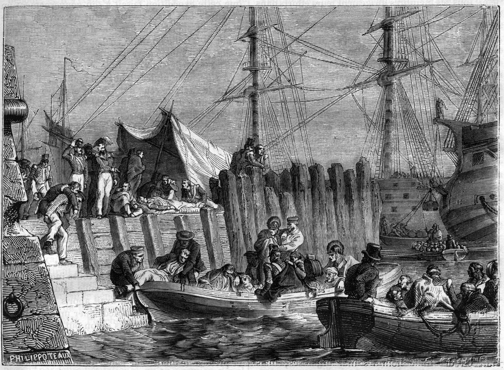 Napoleonic Wars - The English army leaves Walcheren Island 1809 - in ...