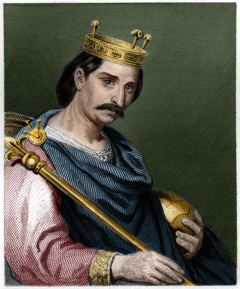 Portrait of Charles II the Bald (823-877), King of France - in ...