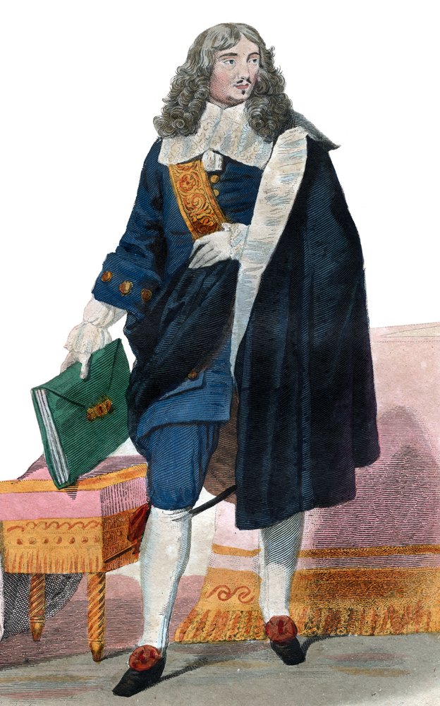 Portrait of Jean Baptiste Colbert, French politician