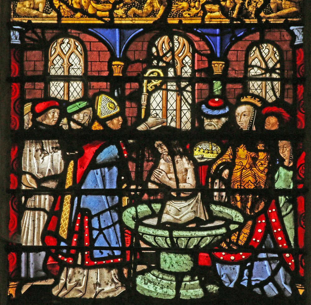 Scene from the Legend of the Cross: Constantine is Baptised