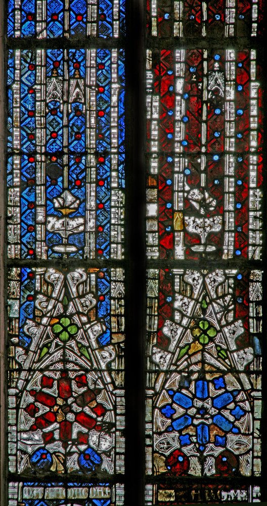 South chapel window wF depicting canopy details