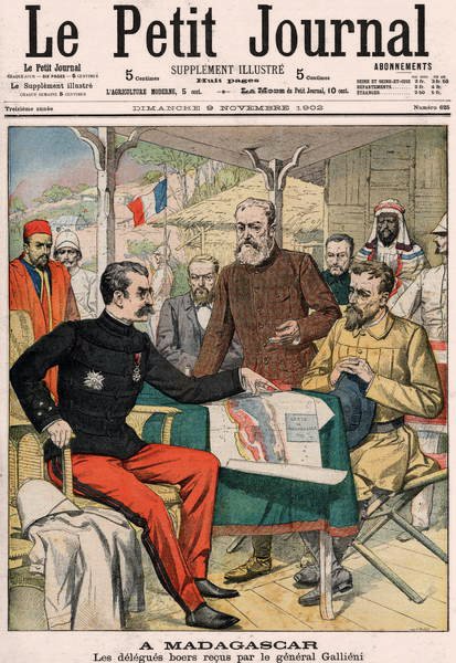 The Boer Delegation Received by General Joseph Simon Gallieni in ...