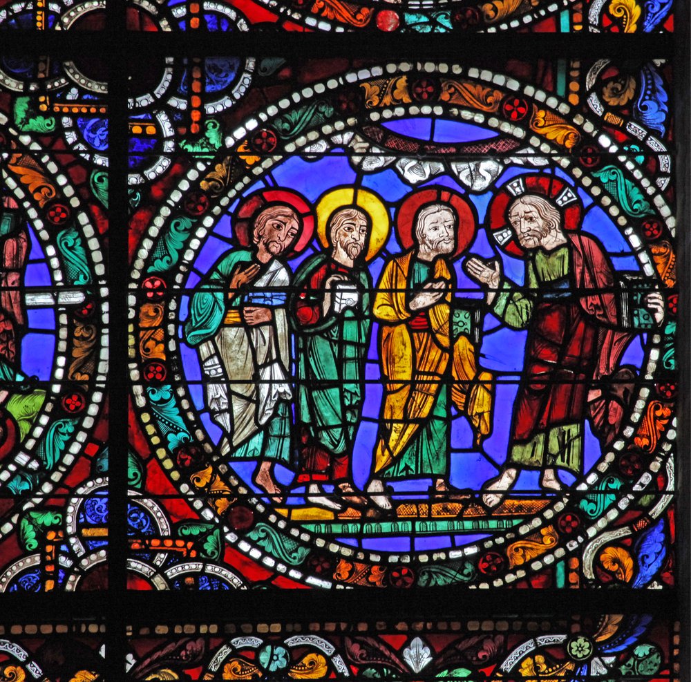 The Passion Window: Christ Descends from Mount Tabor