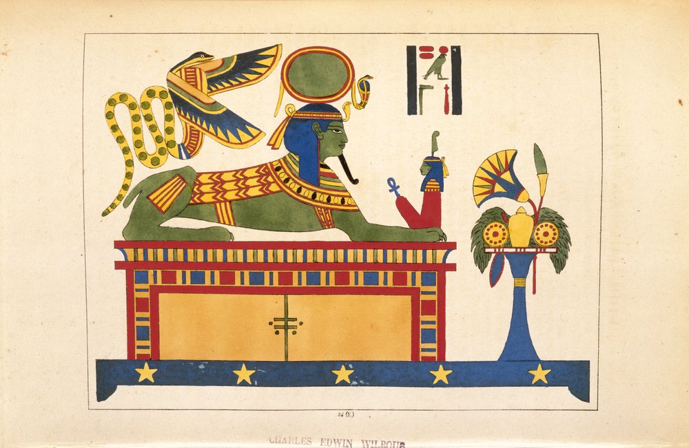 The Sphinx, illustration from Pantheon egyptien: collection of ...