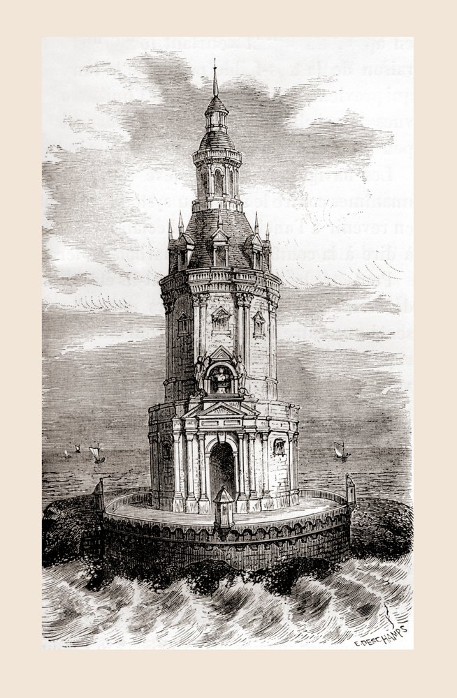 The Original 17th Century Cordouan Lighthouse, Near the Mouth of the ...