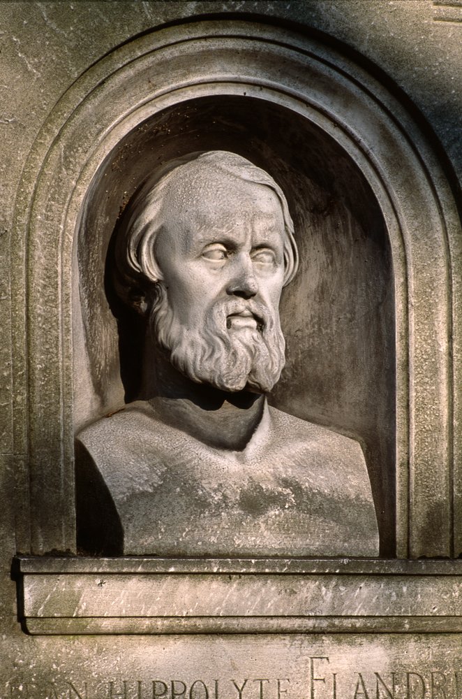 Tomb of Hyppolyte Flandrin by French School