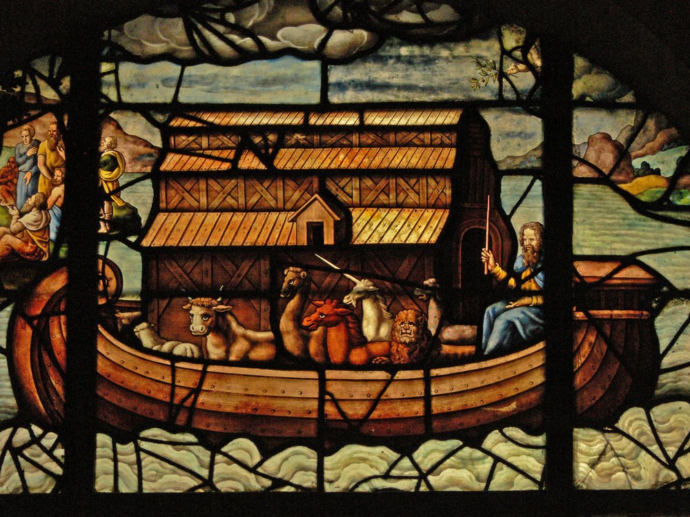 Window in the Charnier Depicting a Detail from Noah's Ark