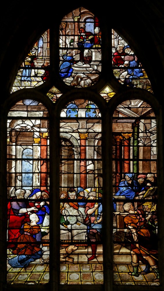 Window depicting the Presentation in the Temple