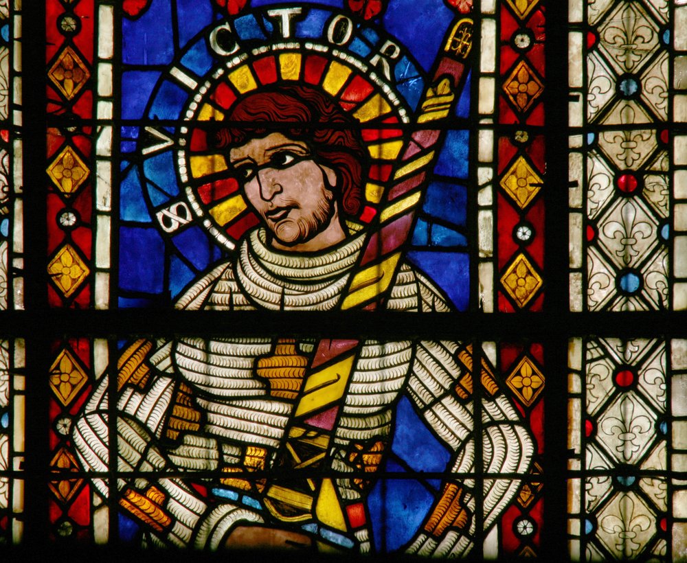 Window w203 depicting St Victor by French School