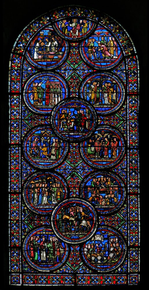 St Thomas Becket Window by French School: Fine art print