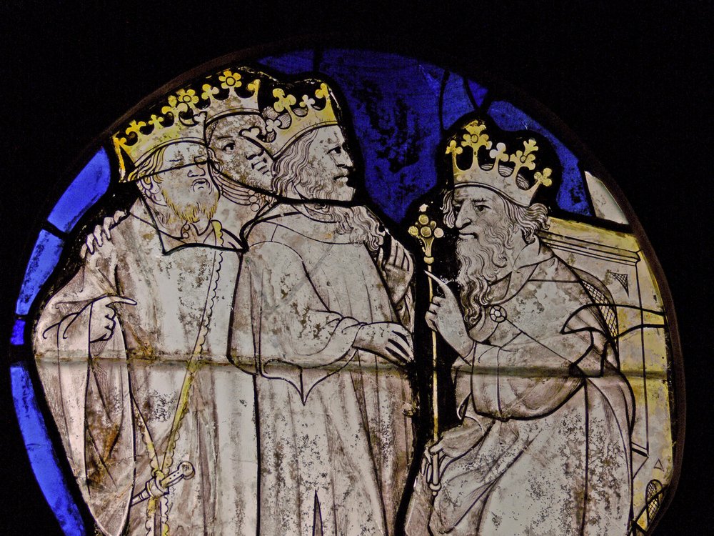 Window w72 Depicting the Magi Before Herod by French School