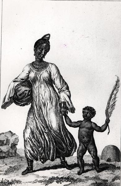 Woman of Timbuktu, from 'Journal d'un voyage a Tombouctou' by Rene ...