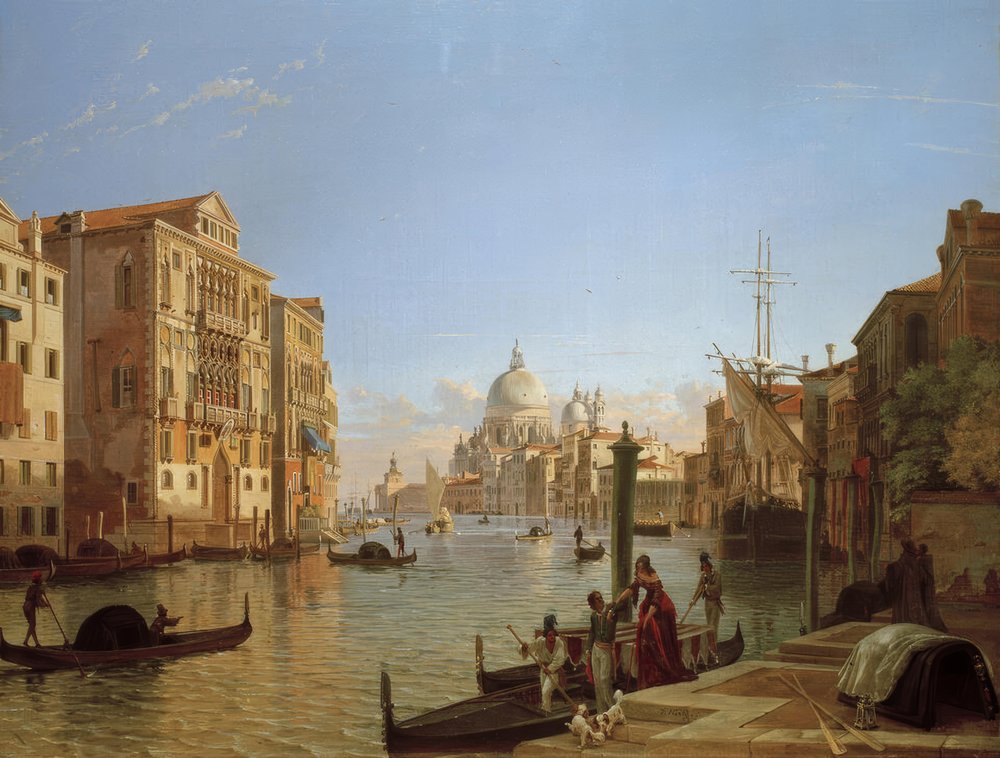 Grand Canal with Palazzo Cavallo-Franchetti, Santa Maria d