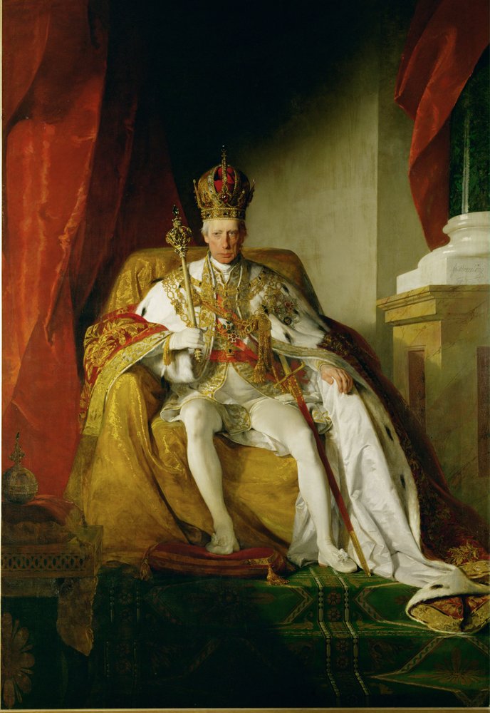 Emperor Franz I in Coronation Robes of the Austrian Empire