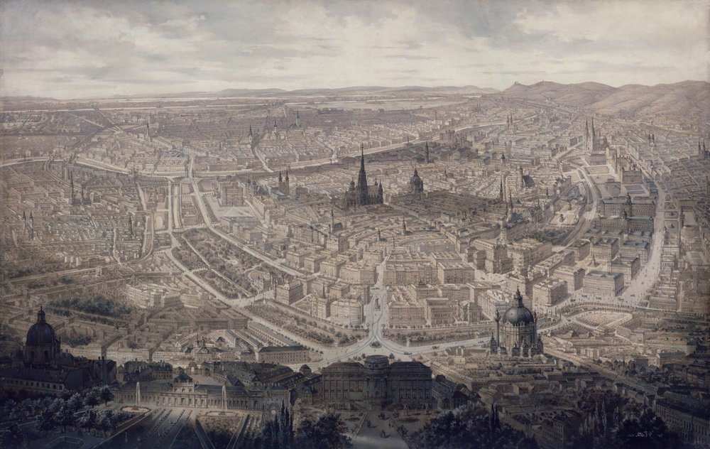 View of Vienna, c.1860 by G. Veitto: Buy fine art print