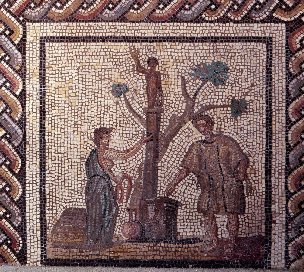 Gallo Roman Art: Mosaic Paving Representing a Rustic Calendar ...