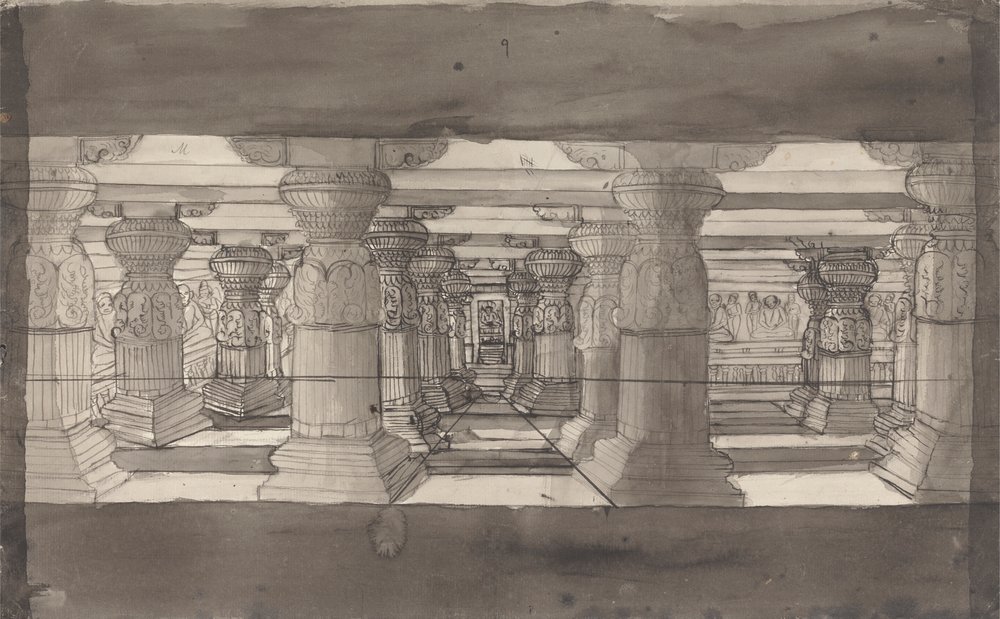 Inside View of Indur Subba by Gangaram Chintaman Tambat