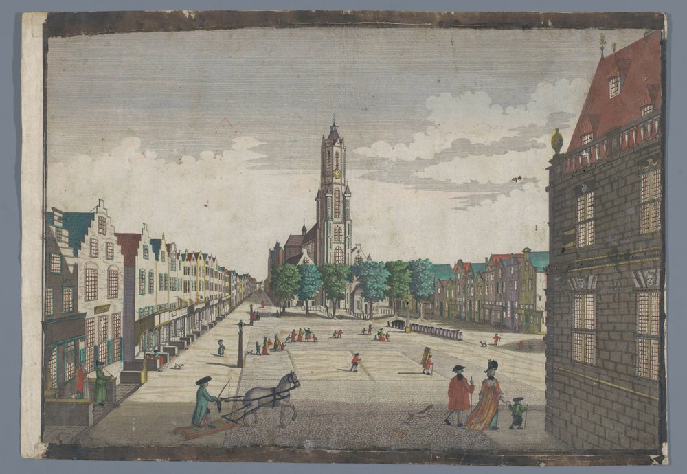 View of the New Church in Delft