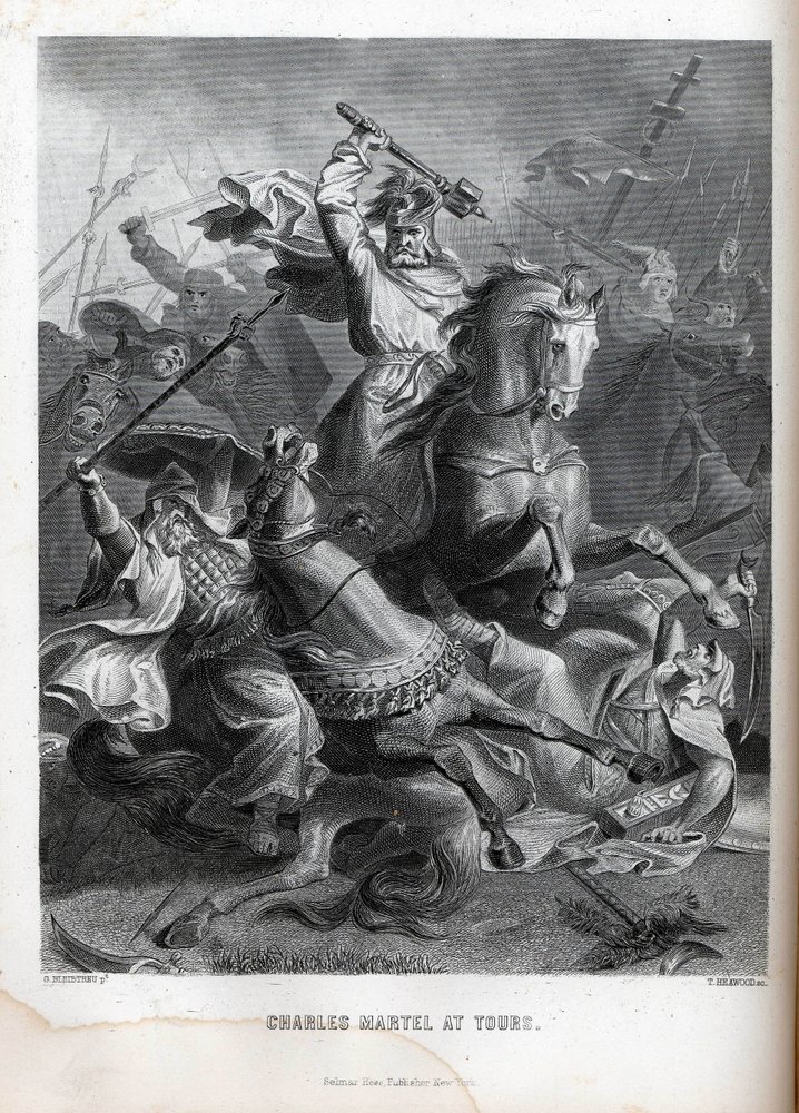 Charles Martel at Tours by Georg Bleibtreu: Fine art print