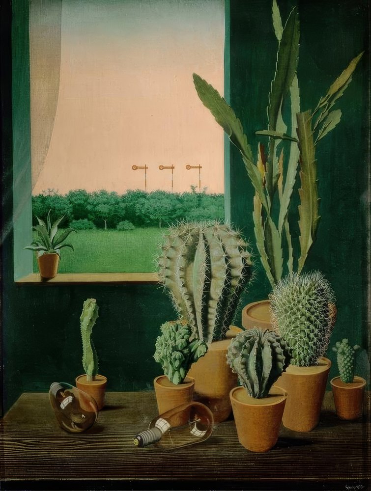 Cacti and Semaphore by Georg Scholz: Buy fine art print