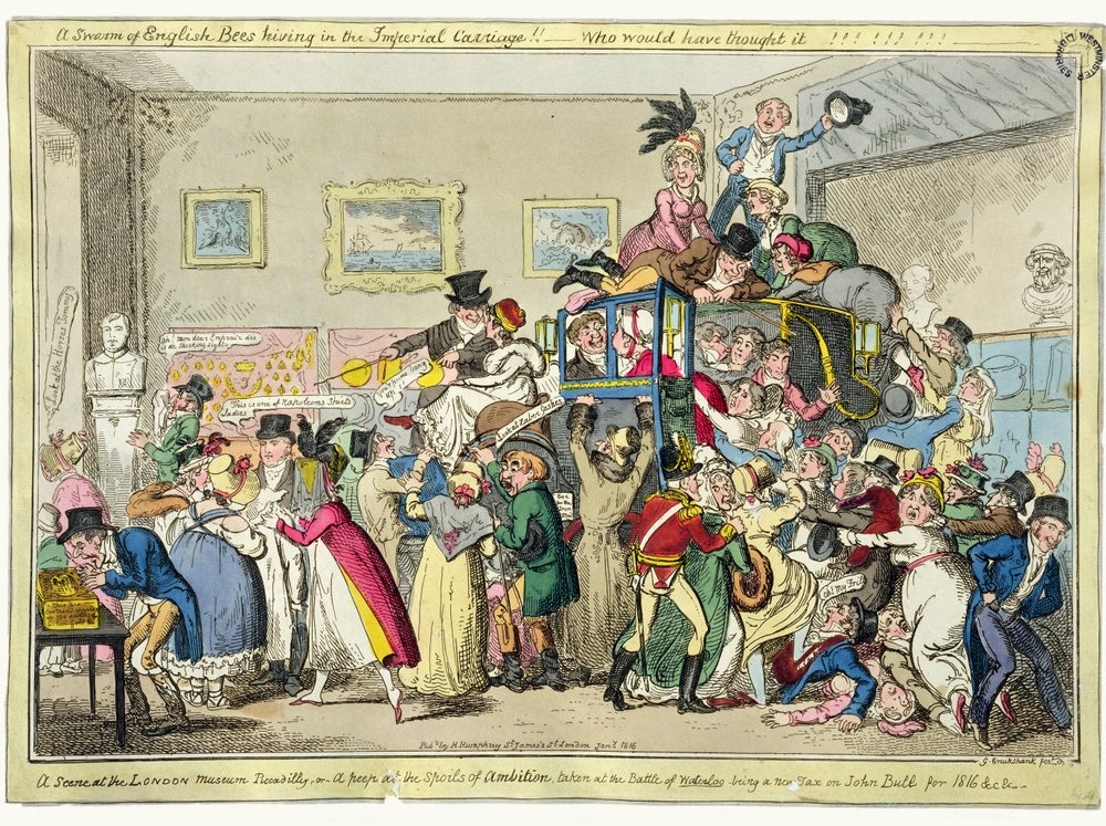 A Swarm of English Bees Hiving in the Imperial Carriage!! - Who Would ...
