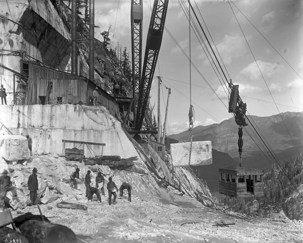 Yule Quarry - Crane and Power House Facilities of the Yule Marble Co ...