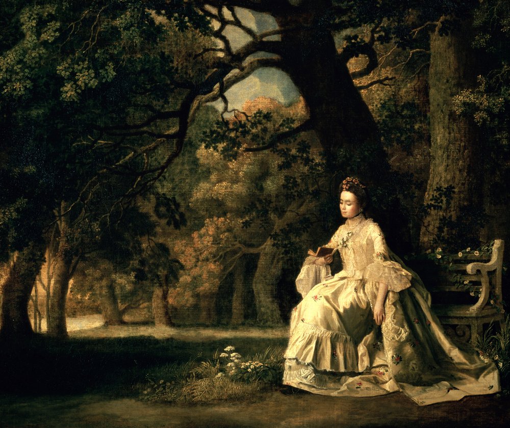 Lady reading in a Park, c.1768-70 by George Stubbs