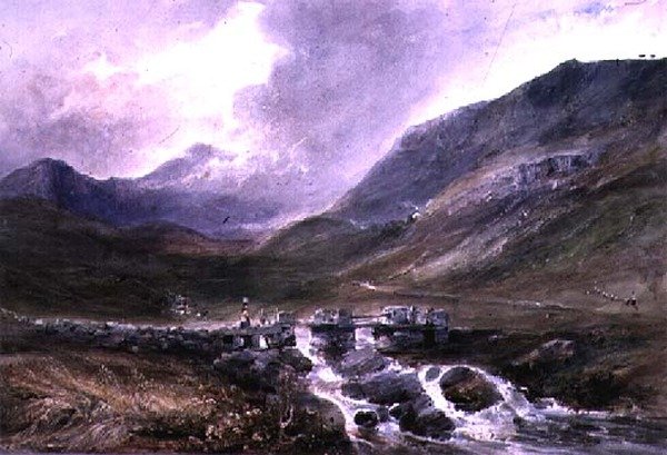 Welsh Mountainous Scene by George Bryant Campion