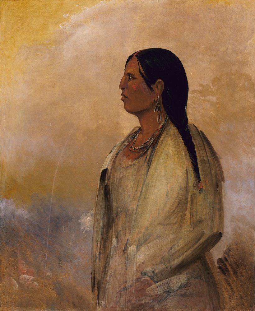 A Choctaw Woman by George Catlin: Buy fine art print