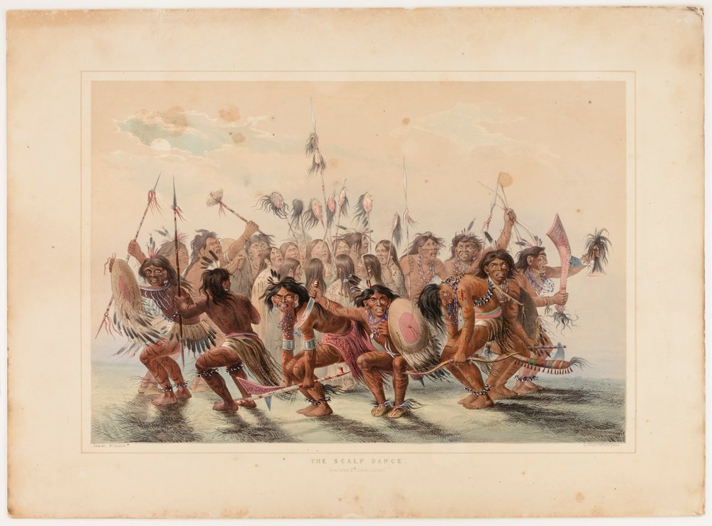 The Scalp Dance by George Catlin: Buy fine art print