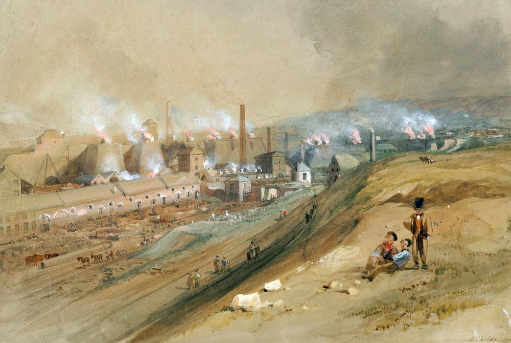 Dowlais Ironworks by George Childs: Buy fine art print