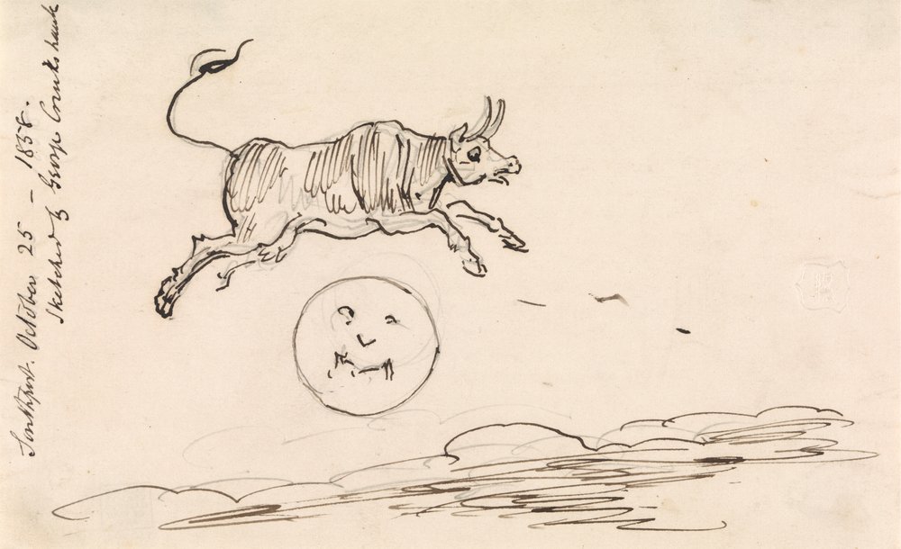 The Cow Jumps over the Moon by George Cruikshank