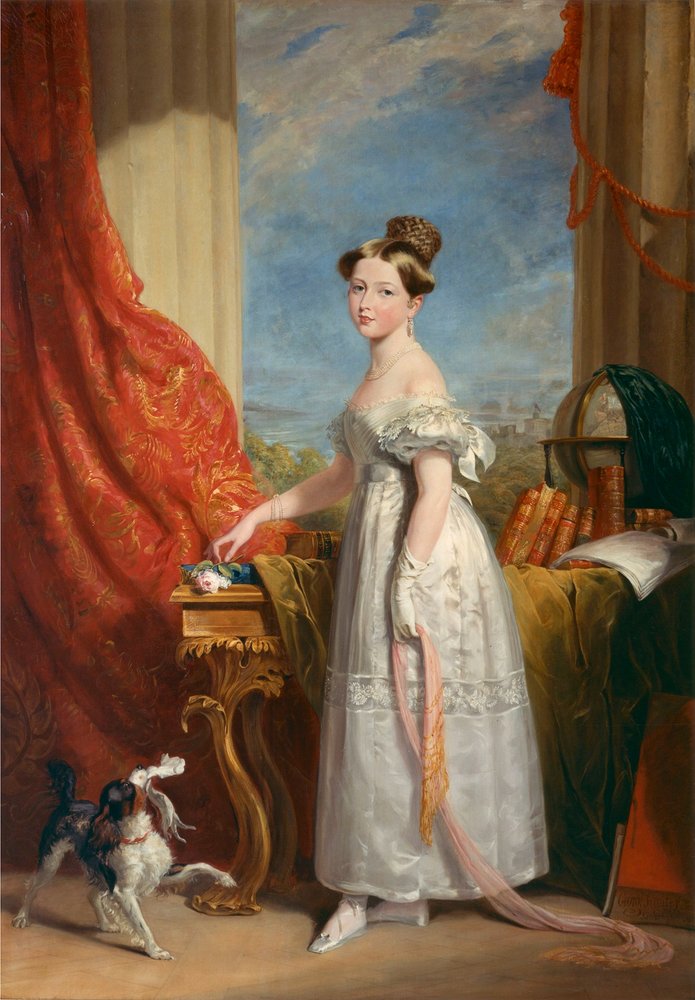 Portrait of Queen Victoria of England When Princess