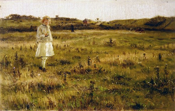 A Summer Meadow by George Henry Boughton: Fine art print