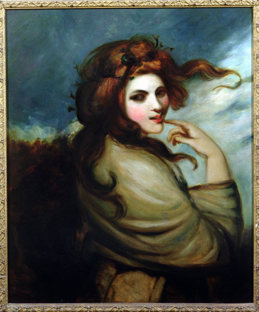 Portrait of Emma Hamilton by George Romney: Fine art print