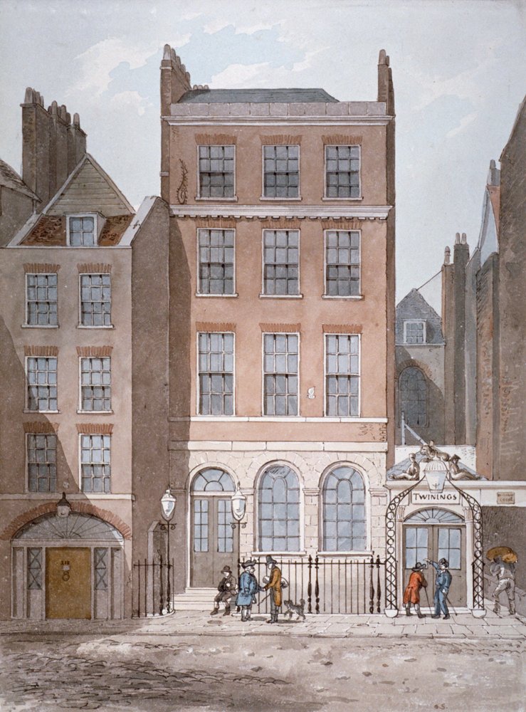 Snow's Banking House and Twining's Tea Merchants, Strand, Westminster ...