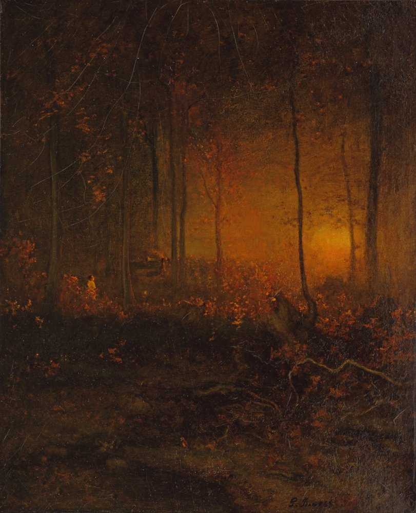 Watching the Sun Glow, 1887 by George Snr. Inness