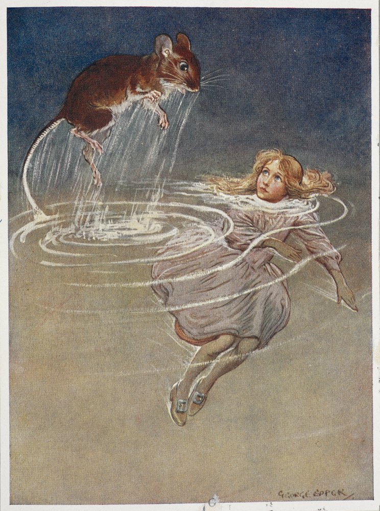 Alice in the Pool of Tears by George Soper: Fine art print