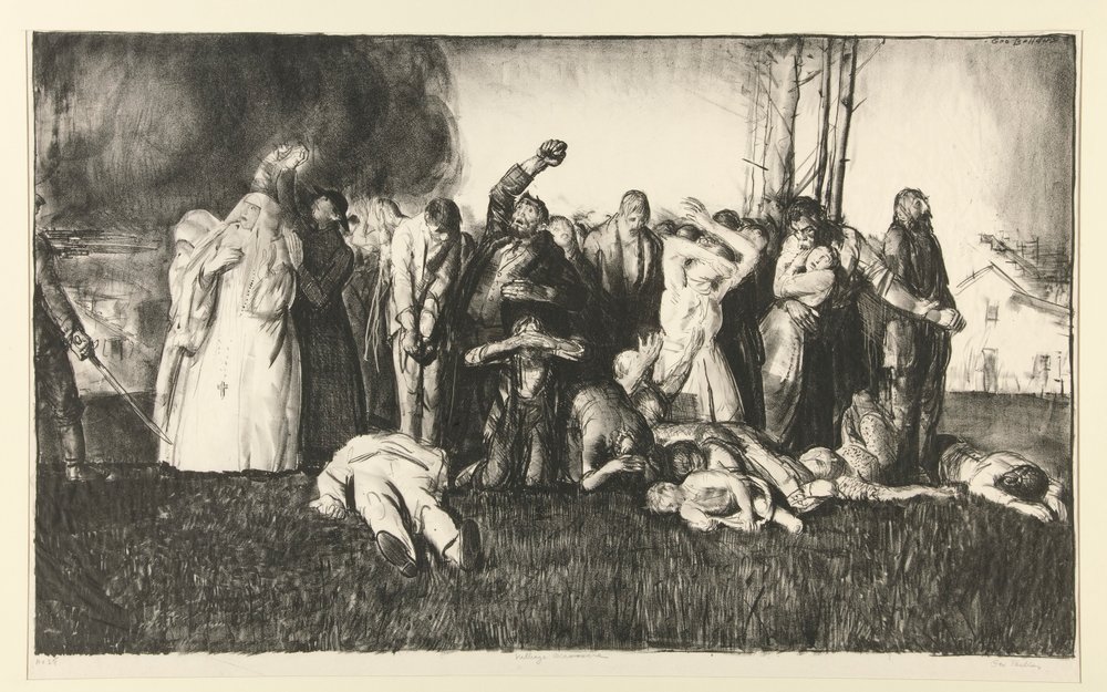 Village Massacre or Massacre at Dinant, from the WAR Series