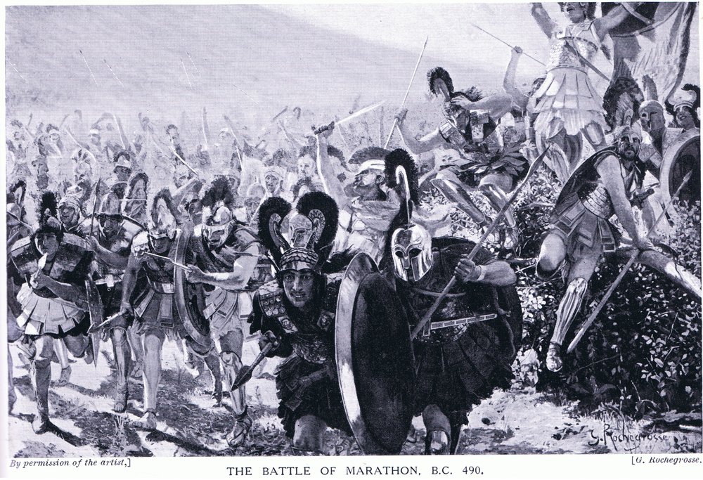 The Battle of Marathon 490 BC by Georges Marie Rochegrosse