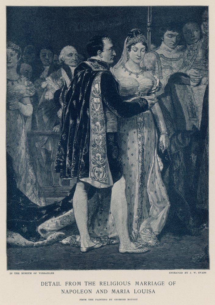 Detail from the Religious Marriage of Napoleon and Maria Louisa