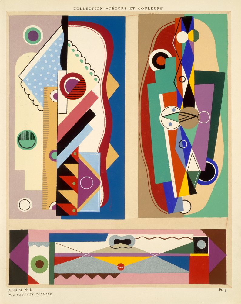 Abstract designs, from 'Decorations and Colours', published 1930