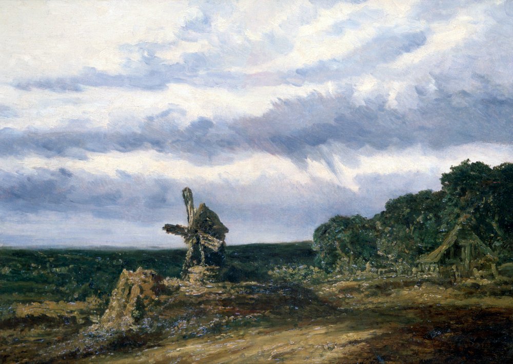 Landscape with a Mill by Georges Michel: Fine art print