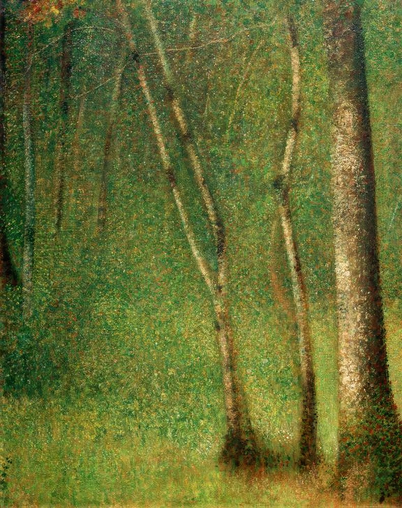 Forest in Pontaubert by Georges Seurat: Buy fine art print