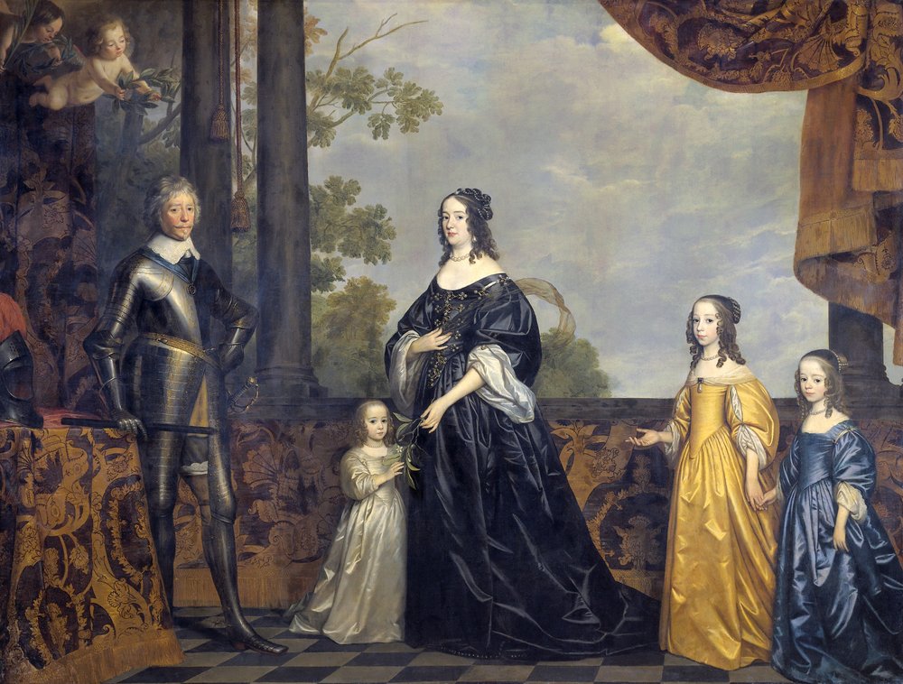 Group Portrait of Frederick Henry, Prince of Orange (1584-1647), Amalia ...