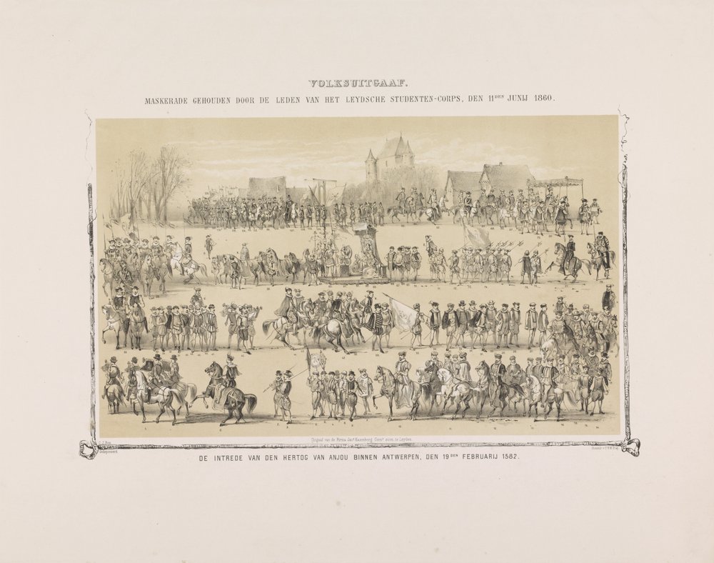 Public Edition. Masquerade Held by Members of the Leiden Student Corps ...
