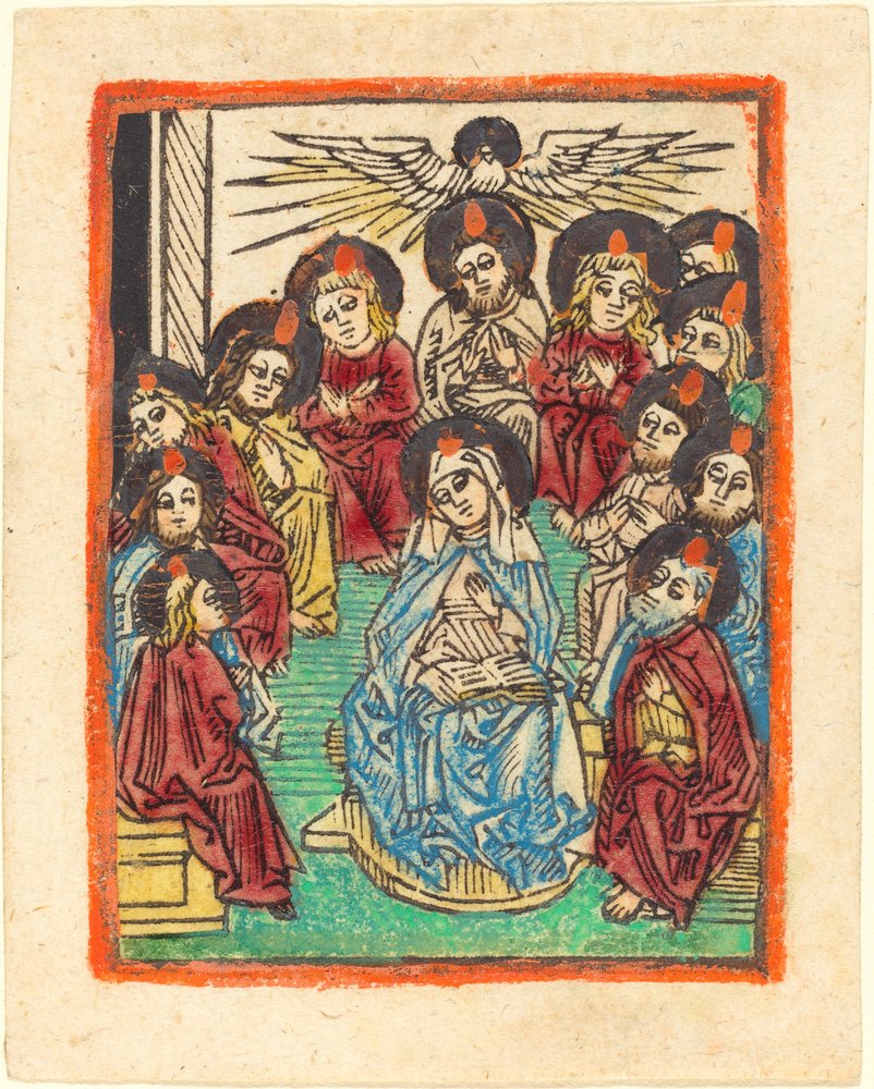 The Descent of the Holy Ghost by German 15th Century